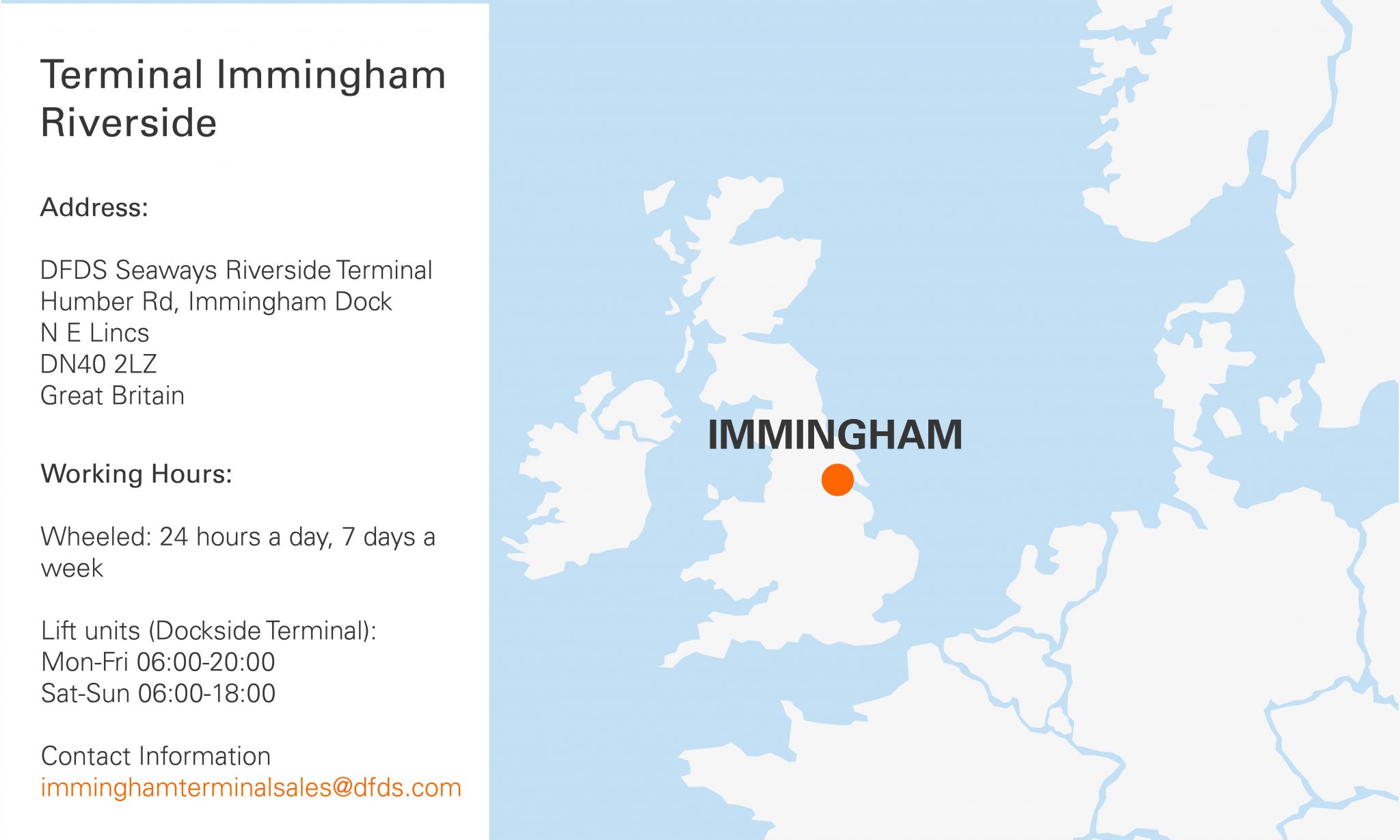 The Port of Immingham – starting transit declarations: DFDS sailings ...